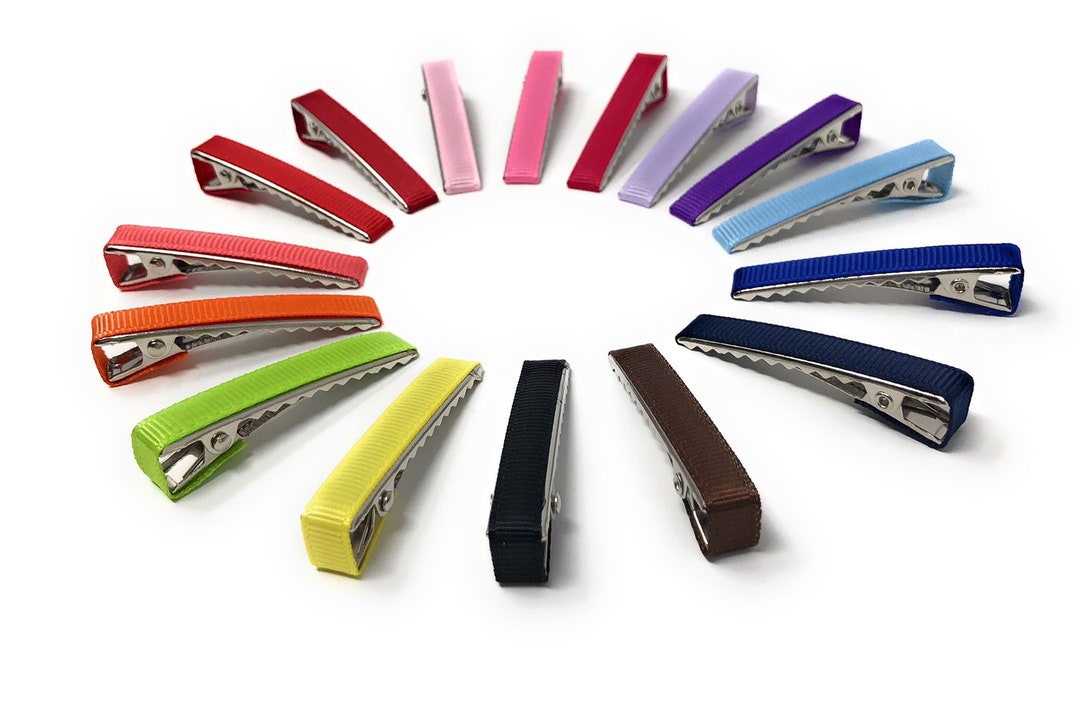 6 Pcs DIY Alligator Hair Clips, Single Prong 1-7/8" Pinch Hair Clips ...