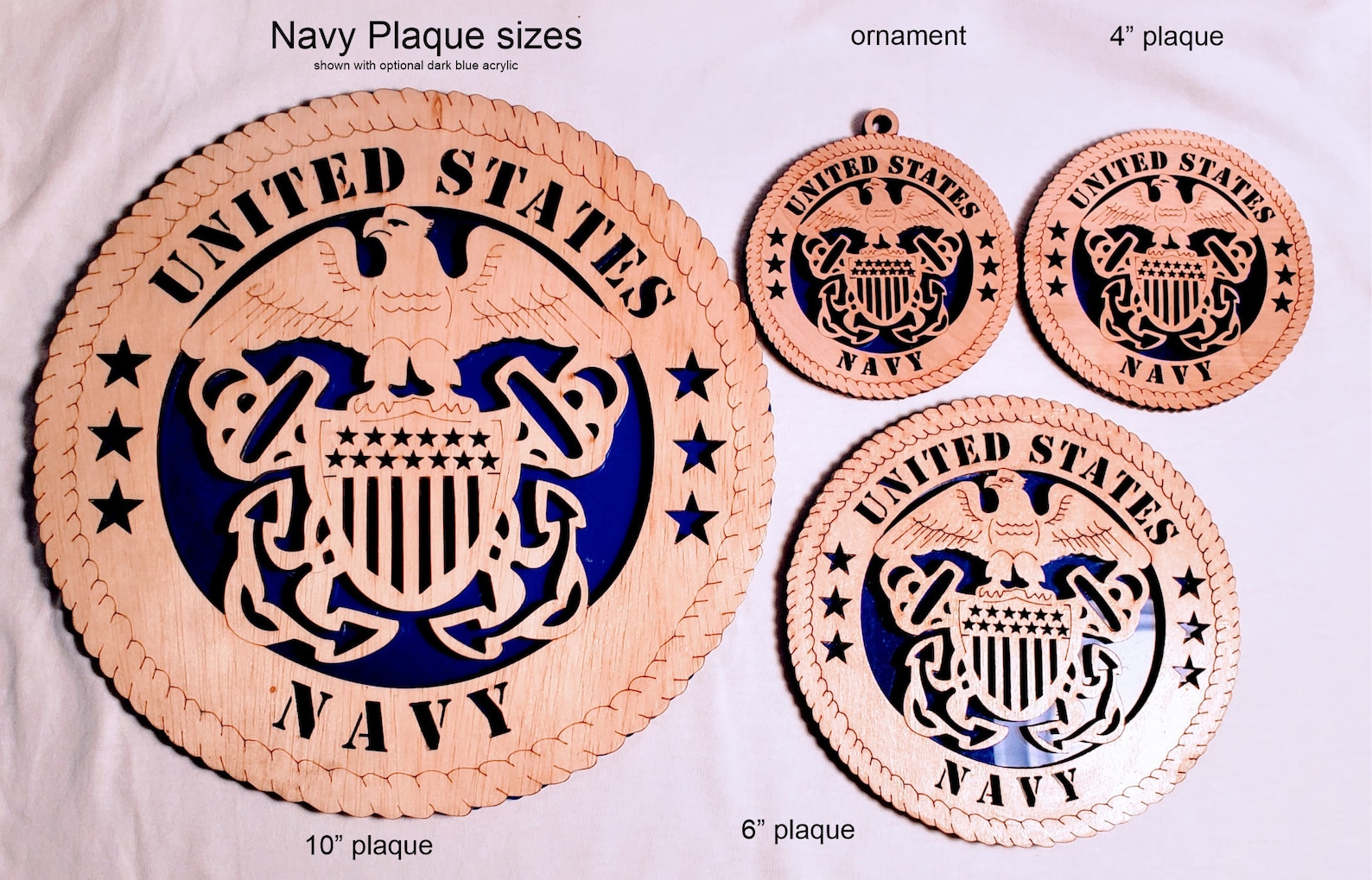 Military US Navy Laser Cut Wooden Emblem Retirement Gift - Etsy Singapore