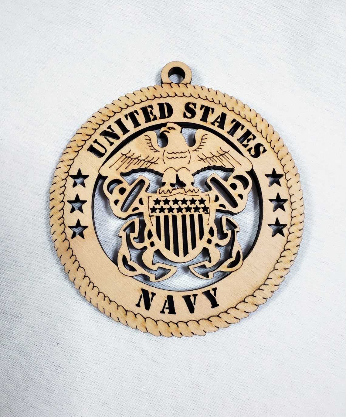Military US Navy Laser Cut Wooden Emblem Retirement Gift | Etsy