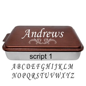 Personalized Baking Pan Custom Engraved Baking Pan Lid - Etsy