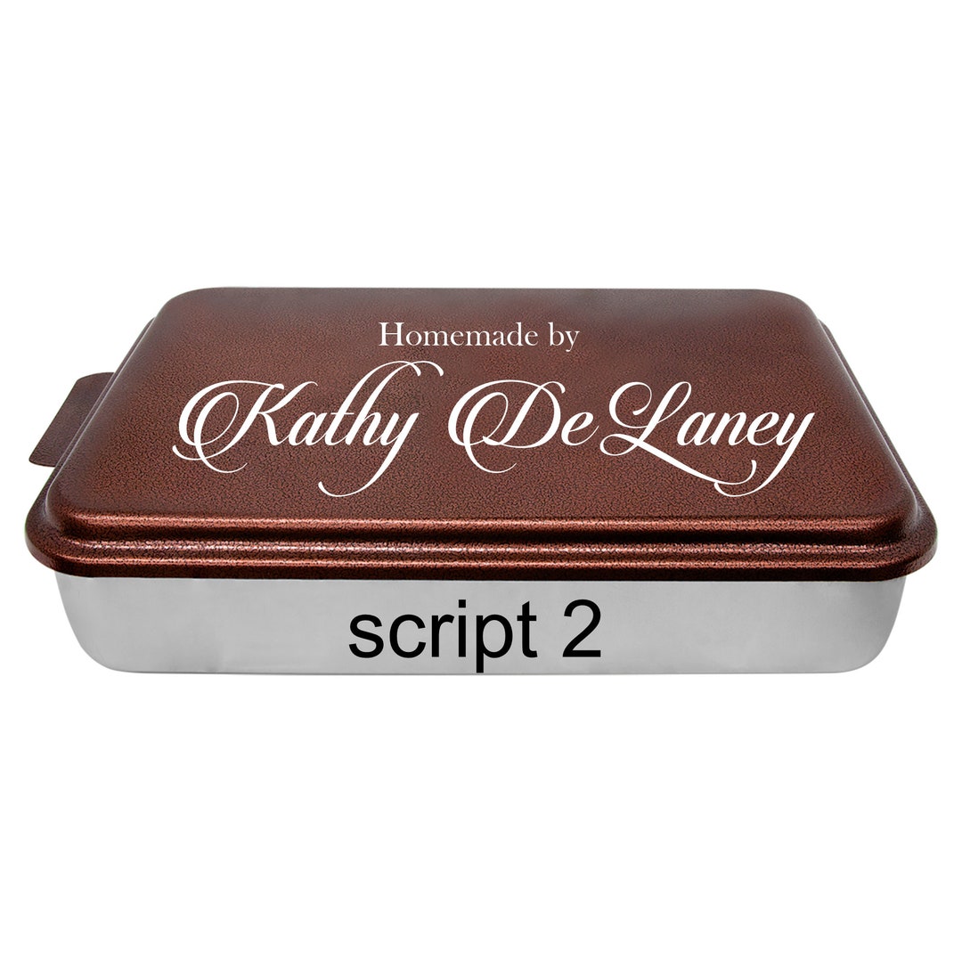 Personalized Baking Pan Custom Engraved Baking Pan Lid - Etsy