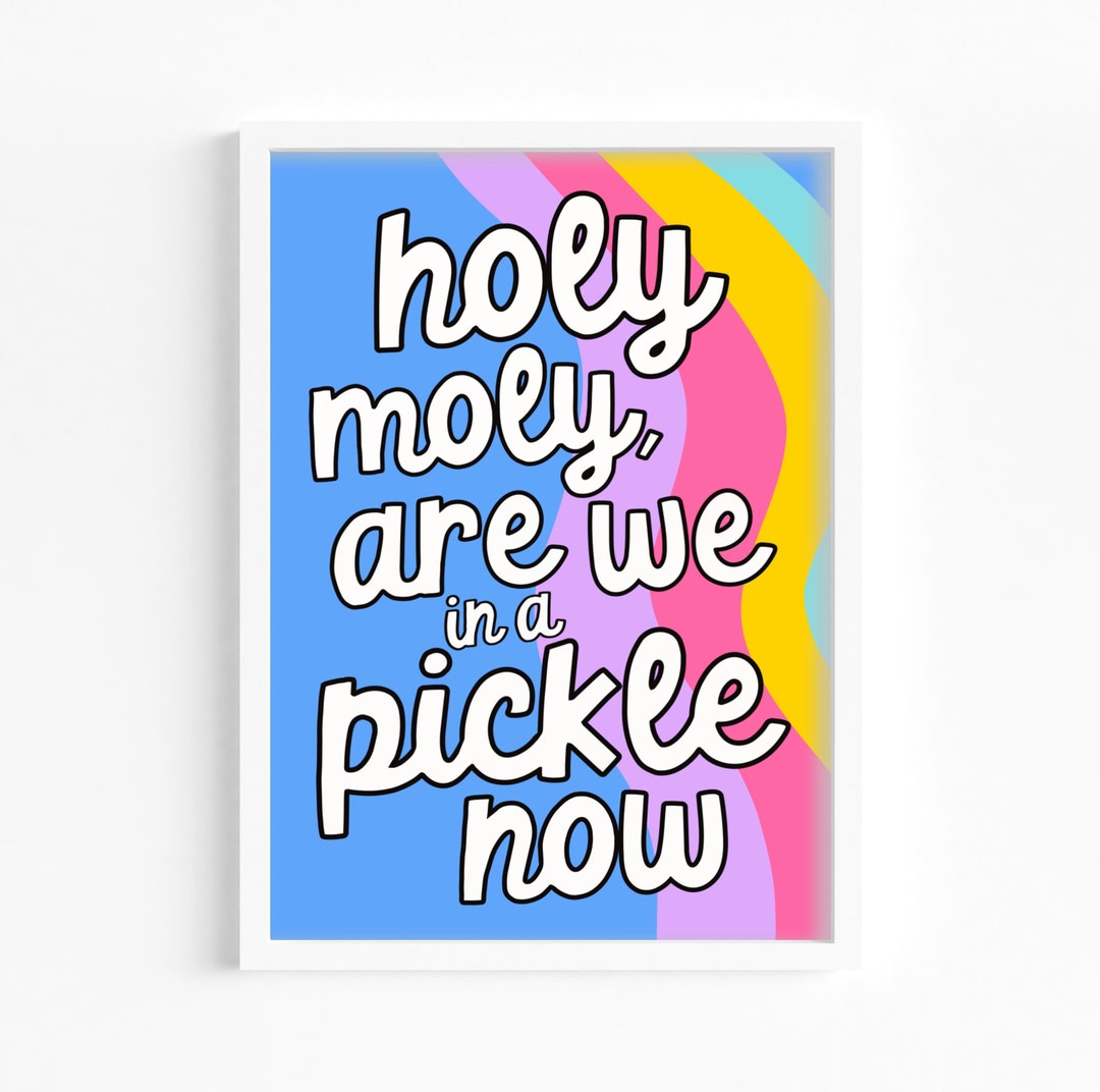 Friends Quote Print: Holy Moly, 90s TV Show Art - Etsy
