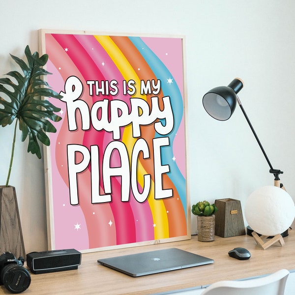 Happy Place Art - Etsy