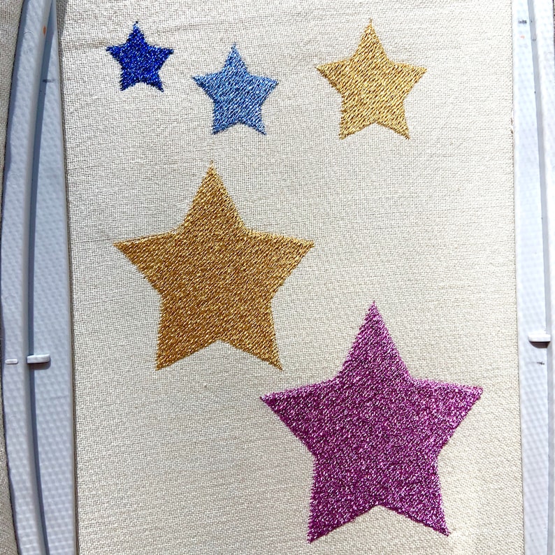 Mini Star Machine Embroidery Design 10 SIZES 4 X 4 Hoop - Etsy