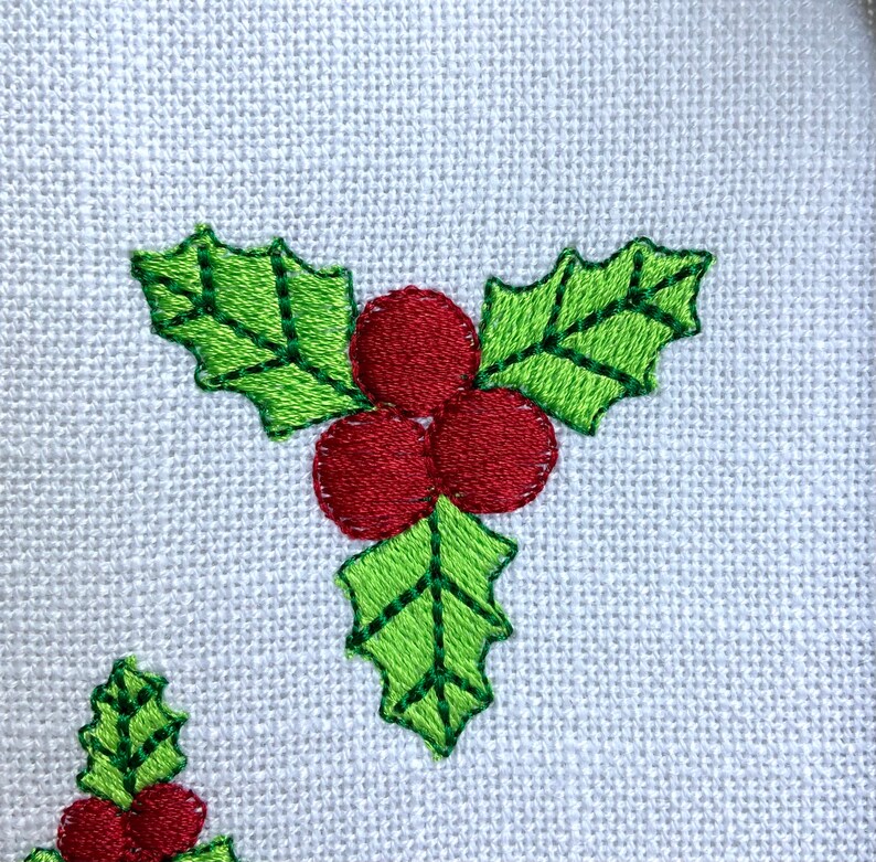 Mini Holly Machine Embroidery 3 Sizes 4 X 4 Hoop INSTANT DOWNLOAD - Etsy