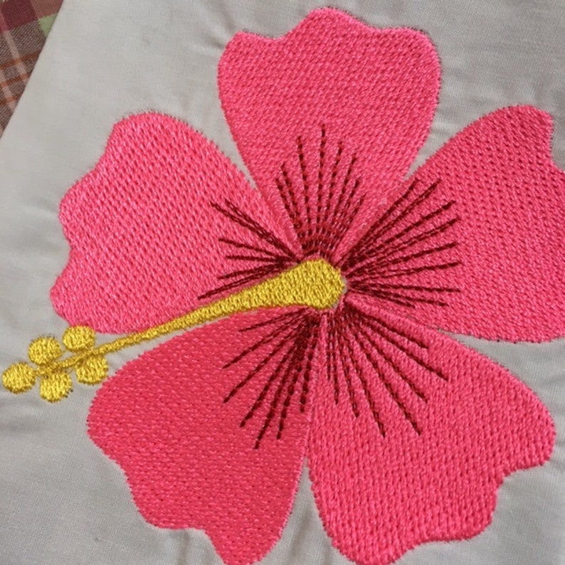Hibiscus Embroidery Design Instant Download 4 X 4 Hoop - Etsy
