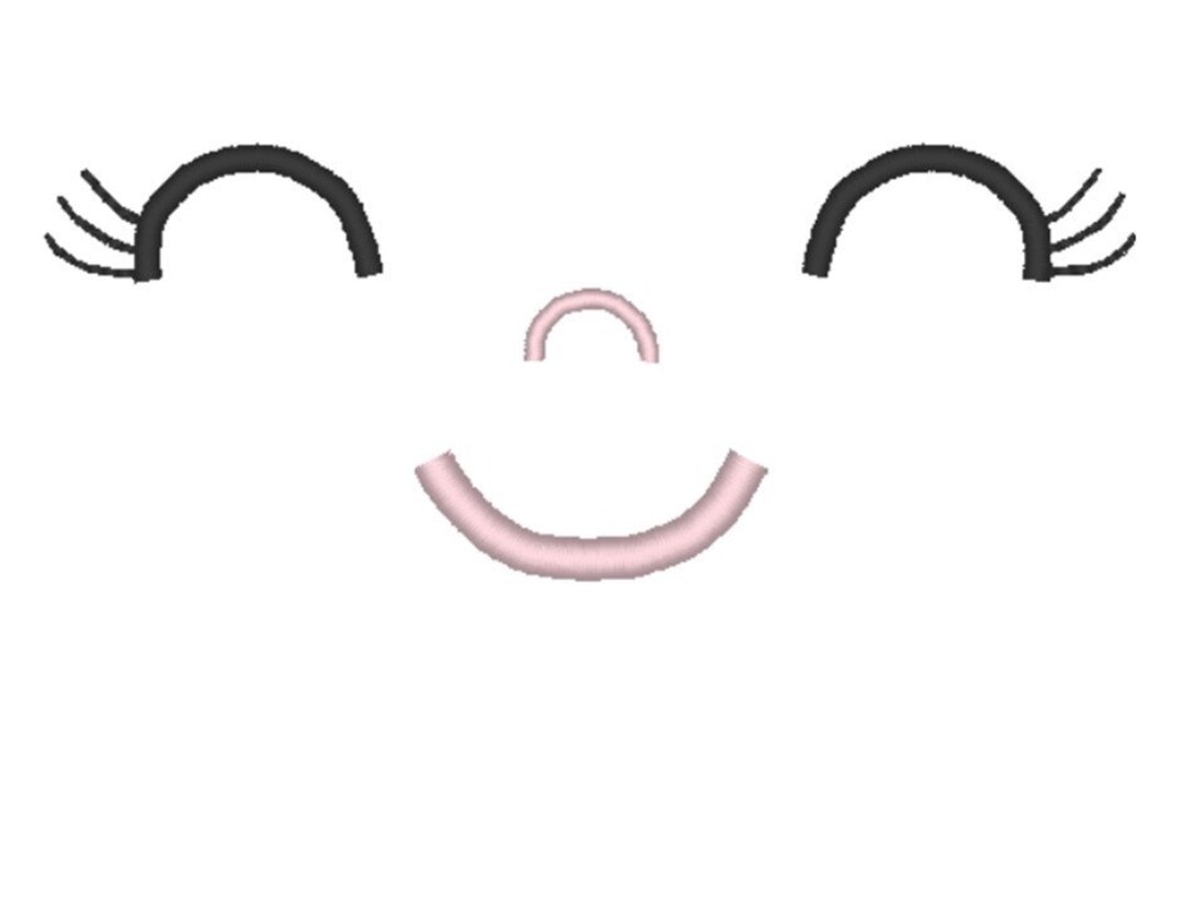 DOLL Face EMBROIDERY DESIGN .instant Download 5 Sizes for 4 X 4 Hoop - Etsy