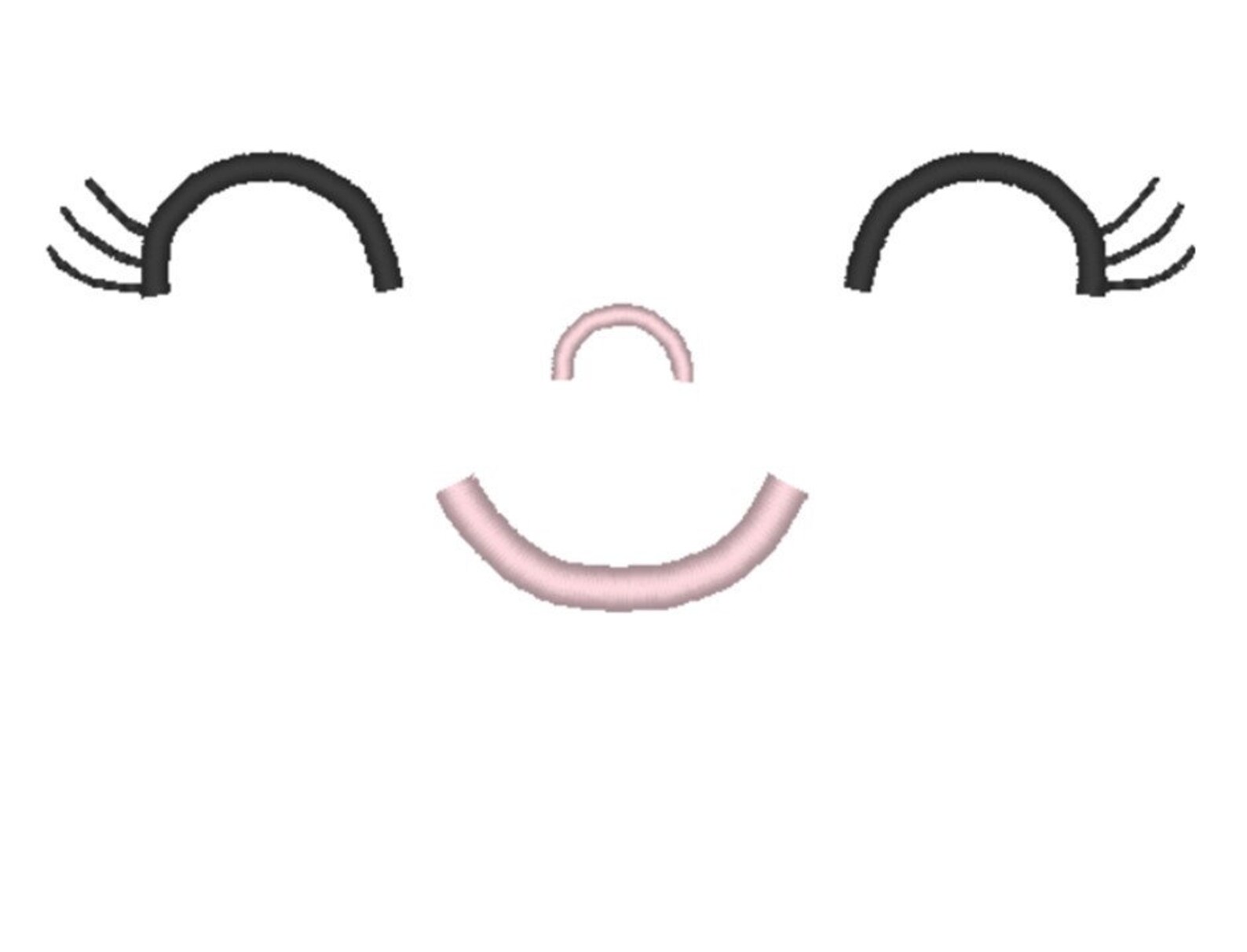 DOLL Face EMBROIDERY DESIGN .instant Download 5 Sizes for 4 X - Etsy