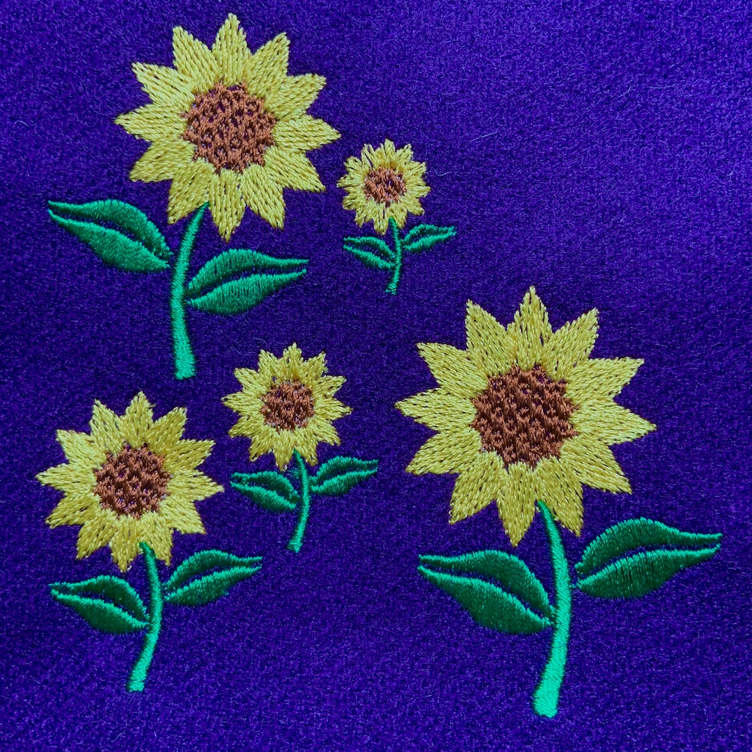 MINI Sunflower Embroidery Design-machine Embroidery Design-instant ...