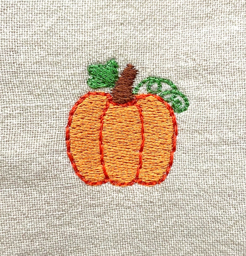 Mini Pumpkin Fill Stitch Machine Embroidery Design 3 Sizes 4x - Etsy