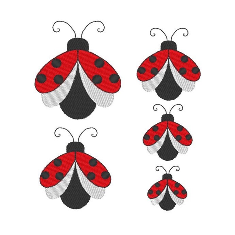Ladybug Embroidery - Etsy