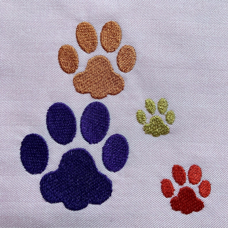 Mini Paw Print Machine Embroidery Design-2 Designs-instant - Etsy UK