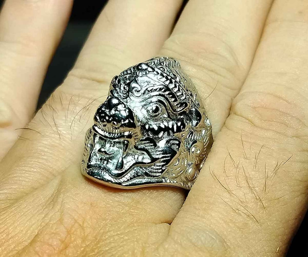 Thai Amulet Ring, Hanuman Monkey Face, Men's Ring - Etsy