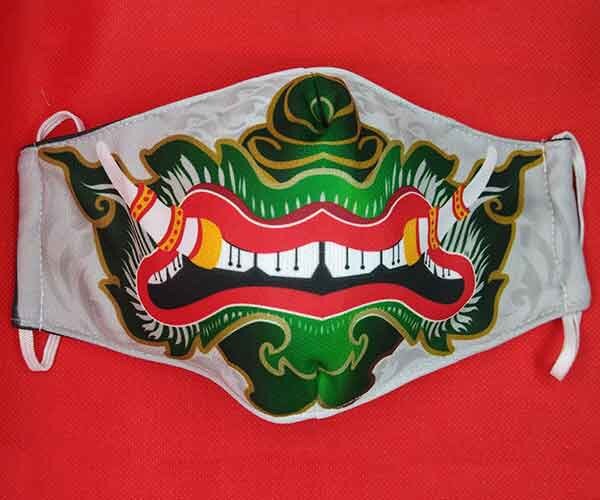 Thai Mask 4 Patterns Thai Giant Face Printed Mask 3 Layers | Etsy