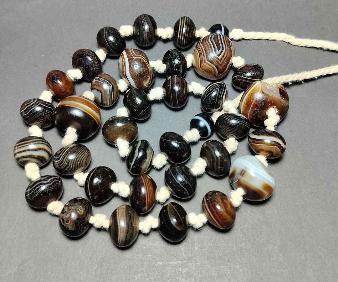 Old Beads, Small Sulemani Bead, Agate Bead, Amulet Talisman, Dzi Bead ...