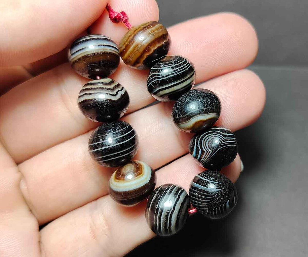 10 Pcs. Small Sulemani Bead, Suleimani Bead, Agate Bead, Amulet ...