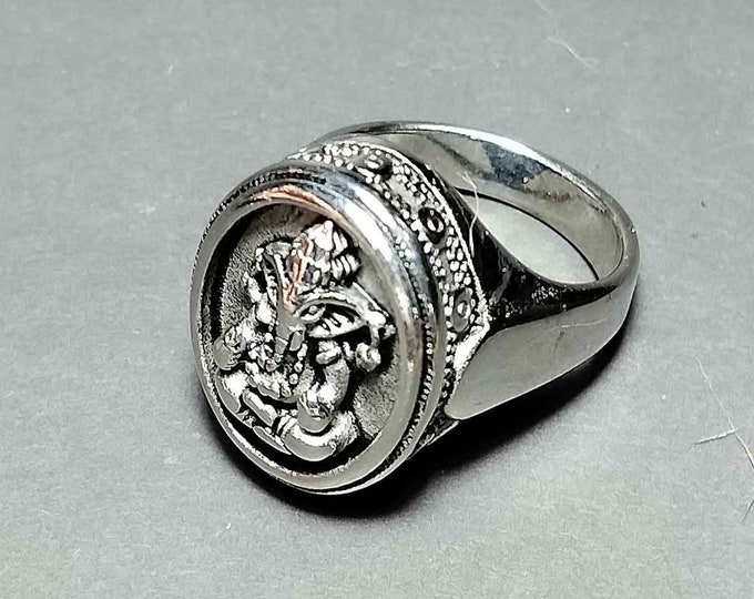 Thai Amulet Ring, Beautiful, Good Luck, God Success, Hindu, Ganesh ...