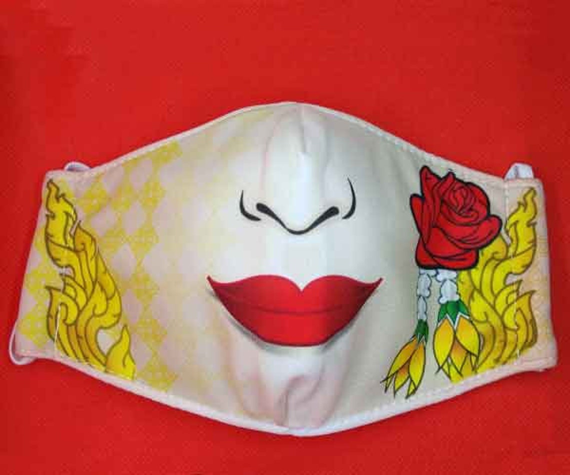 Thai Mask 4 Patterns Rahu Hanuman Nang Sita Rama 3 | Etsy