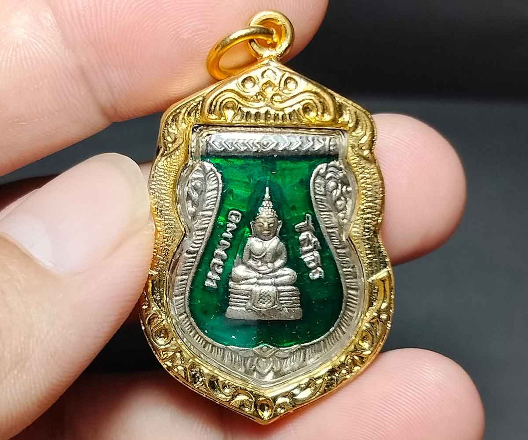 Thai Amulet Pendant, Beautiful Pendant, Luang Pho Sothon, Green on ...