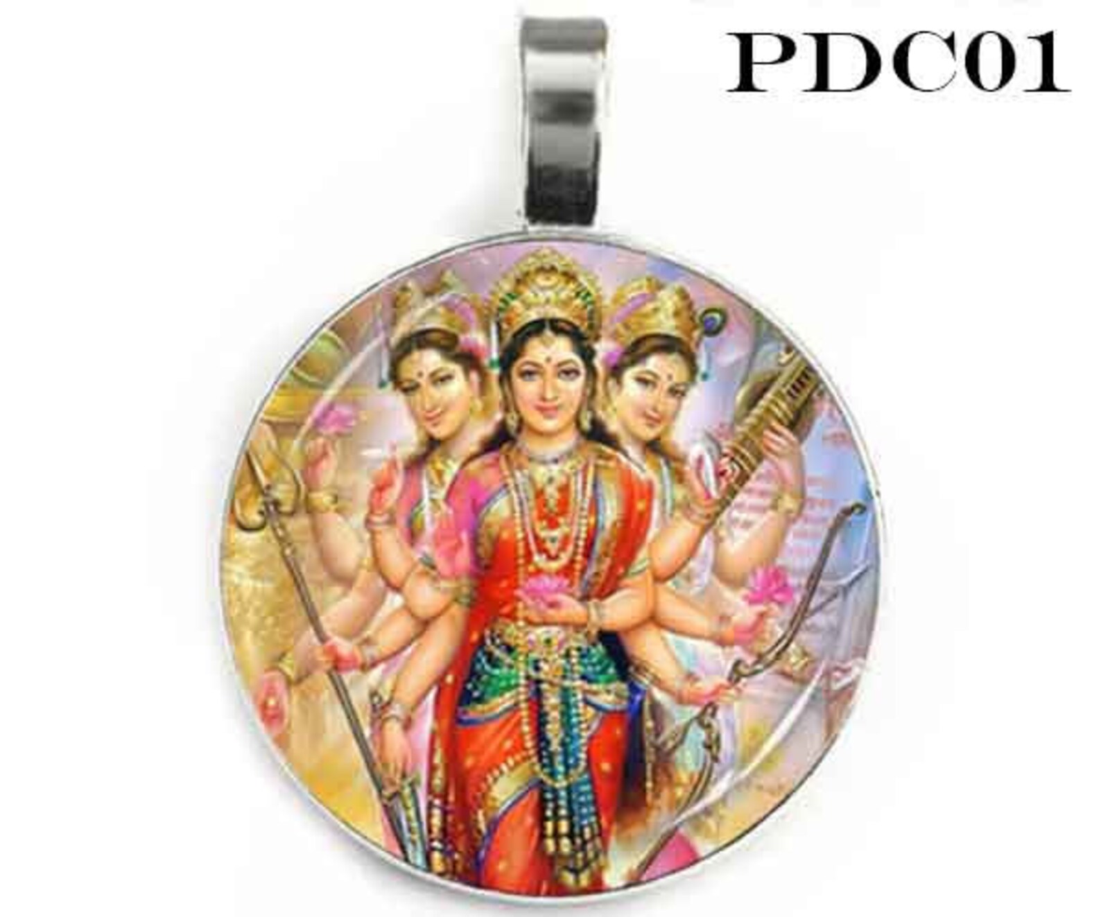 1 Pcs Amulet Hindu Good Luck Success Shiva, Narai, Brahma, Uma Devi ...