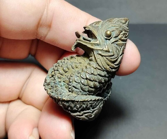 Thai Amulet Ring, Beautiful, Naga, Snake, Prayanak, F… - Gem
