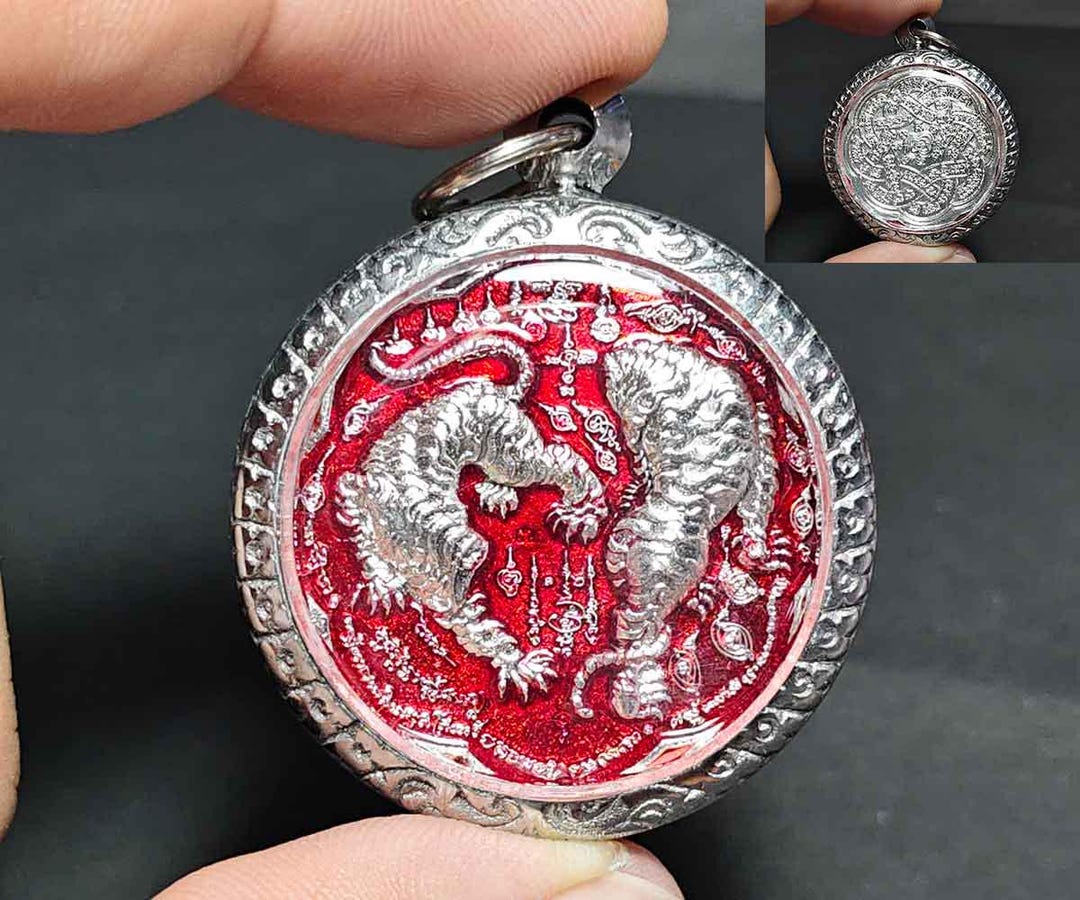 Thai Headless Tiger Coin Amulet, Luang Por Saming Yang Tan, Fortune - Etsy
