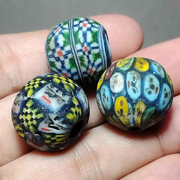 Antique Glass Beads - Etsy