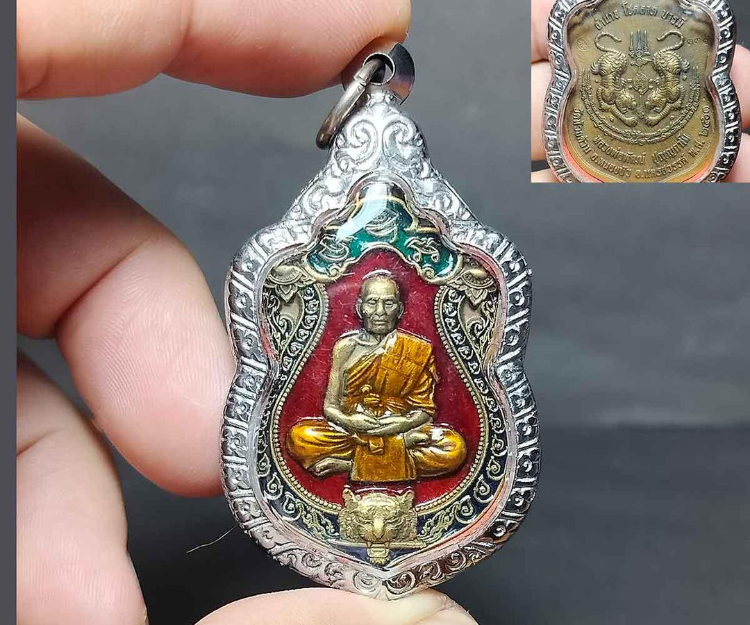 Thai Buddha Amulet Pendant, Luang Por Pat, Tiger Talisman - Etsy