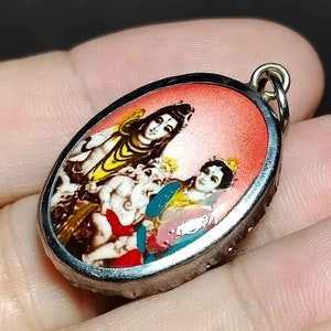 Hindu Pendant, Lord Shiva, Parvati, Ganesha, Family, God of Success ...