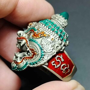Thai Amulet Ring, Beautiful, Art Thai, Ramakien, Hanuman, Monkey Face ...