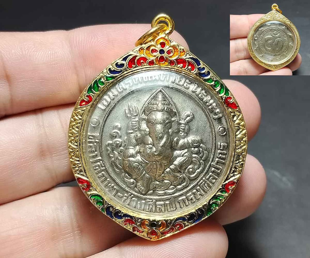 Thai Ganesha Amulet Pendant, Hindu Good Luck Charm - Etsy