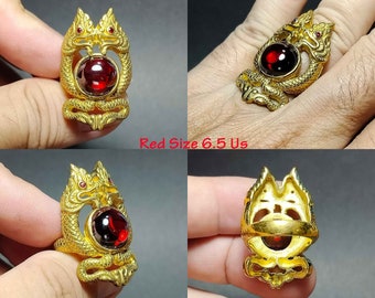 Thai Amulet Ring, Naga, Big Snake, Prayanak, Fortune, Inspires, Assets ...
