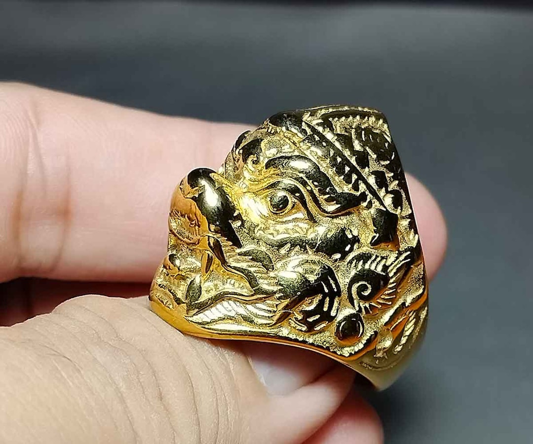 Thai Amulet Ring, Hanuman Monkey Face, Men's Ring - Etsy