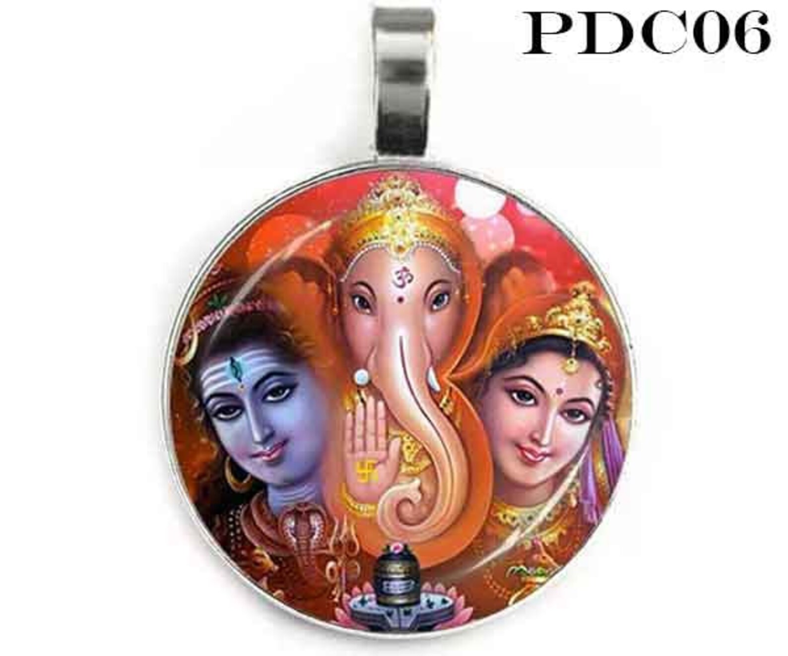 1 Pcs Amulet Hindu Good Luck Success Shiva, Narai, Brahma, Uma Devi ...