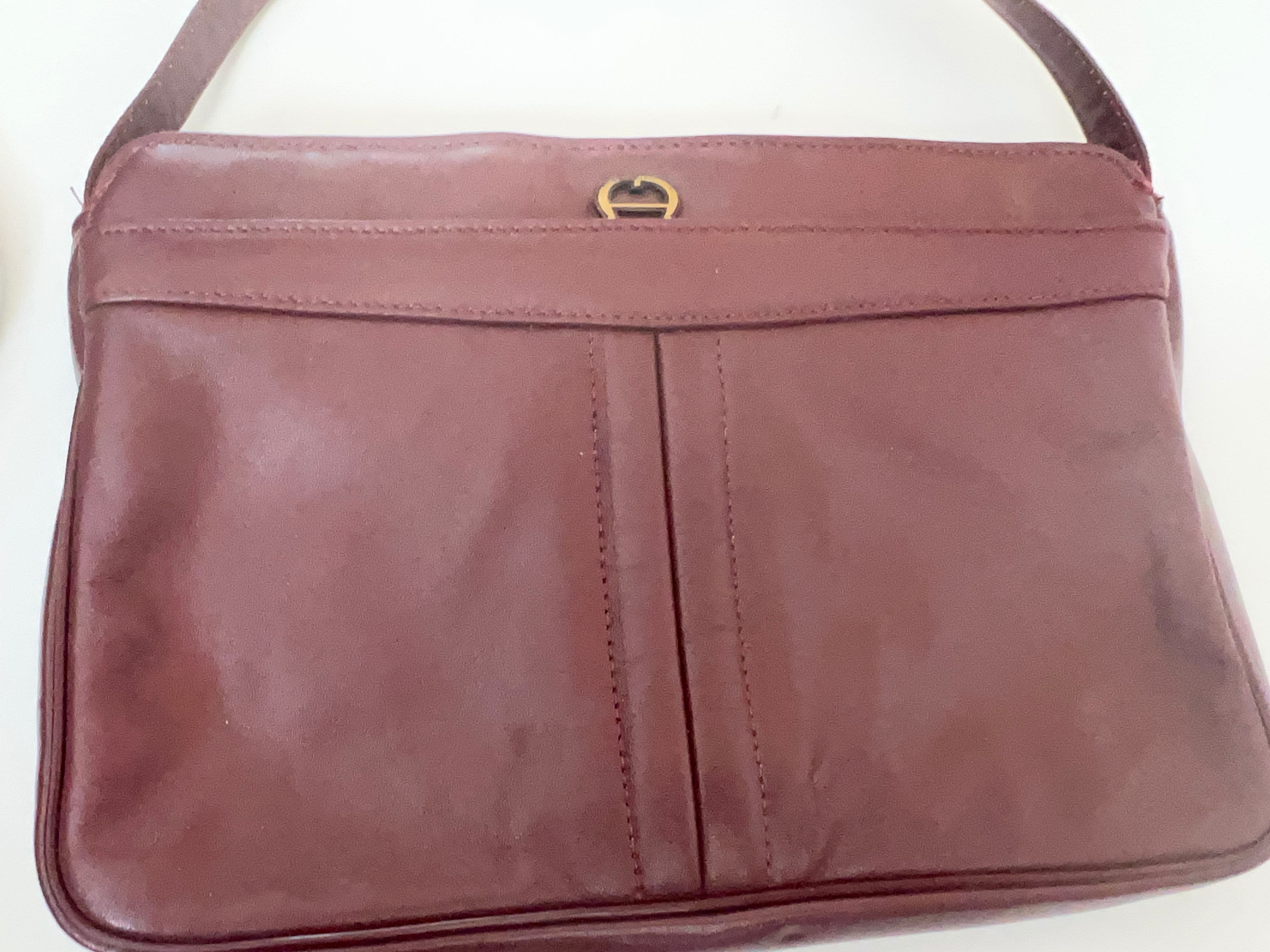 Beautiful Vintage Bag Etienne Aigner Burgundy Red Crossbody - Etsy