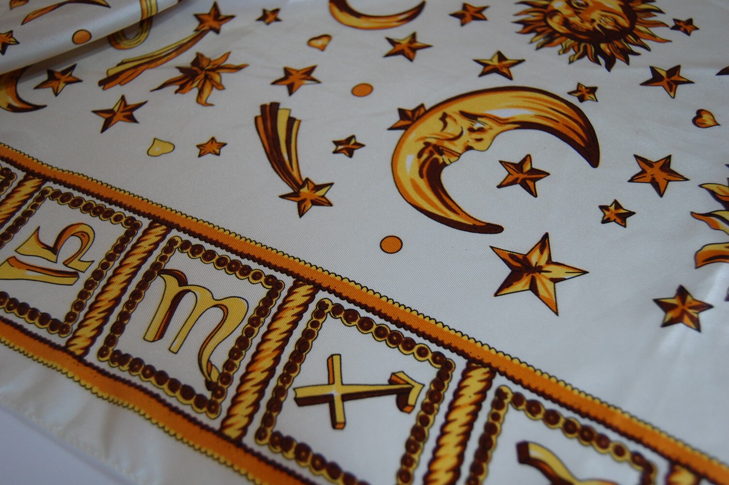 Vtg Gianni Versace Solar System Horoscope Astrology Zodiac Sign Graphic ...