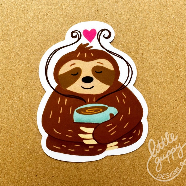Sloth Sticker - Etsy