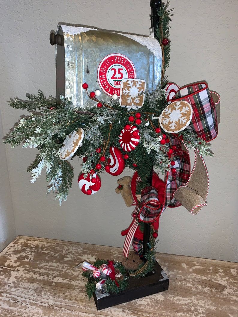 Christmas Centerpiece Christmas Mailbox Gingerbread - Etsy