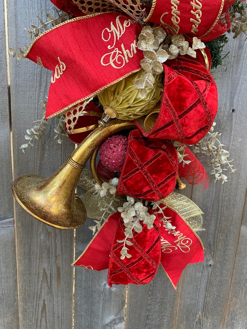 Elegant Swag Elegant Wreath Double Door Swag Christmas | Etsy