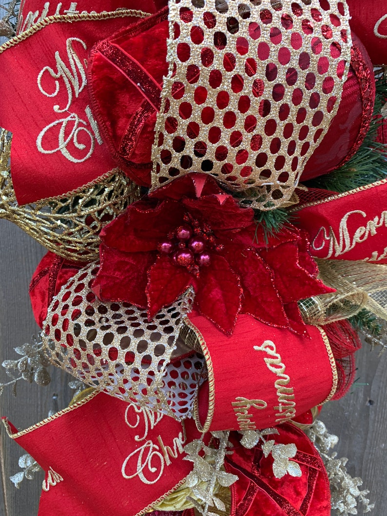 Elegant Swag Elegant Wreath Double Door Swag Christmas | Etsy