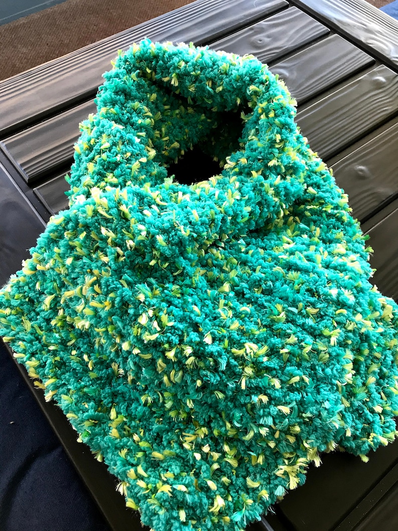 Fuzzy Scarf - Etsy