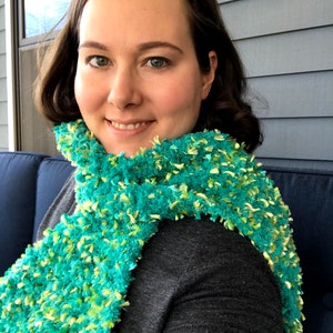 Fuzzy Scarf - Etsy