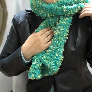 Fuzzy Scarf - Etsy
