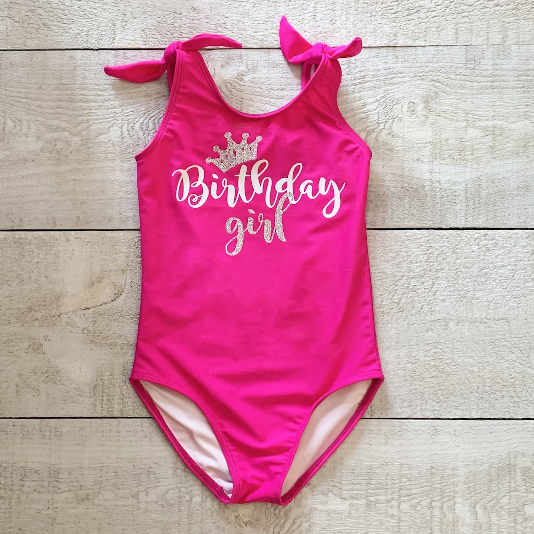 Birthday Girl Swimsuit ~ Girls Swimwear - Etsy