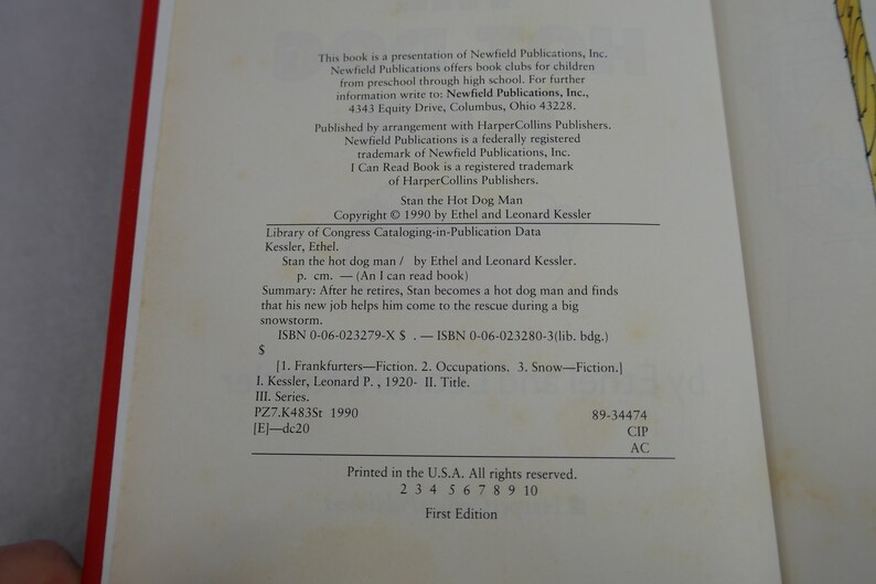 Stan the Hot Dog Man 1990 by Ethel and Leonard Kessler - Etsy