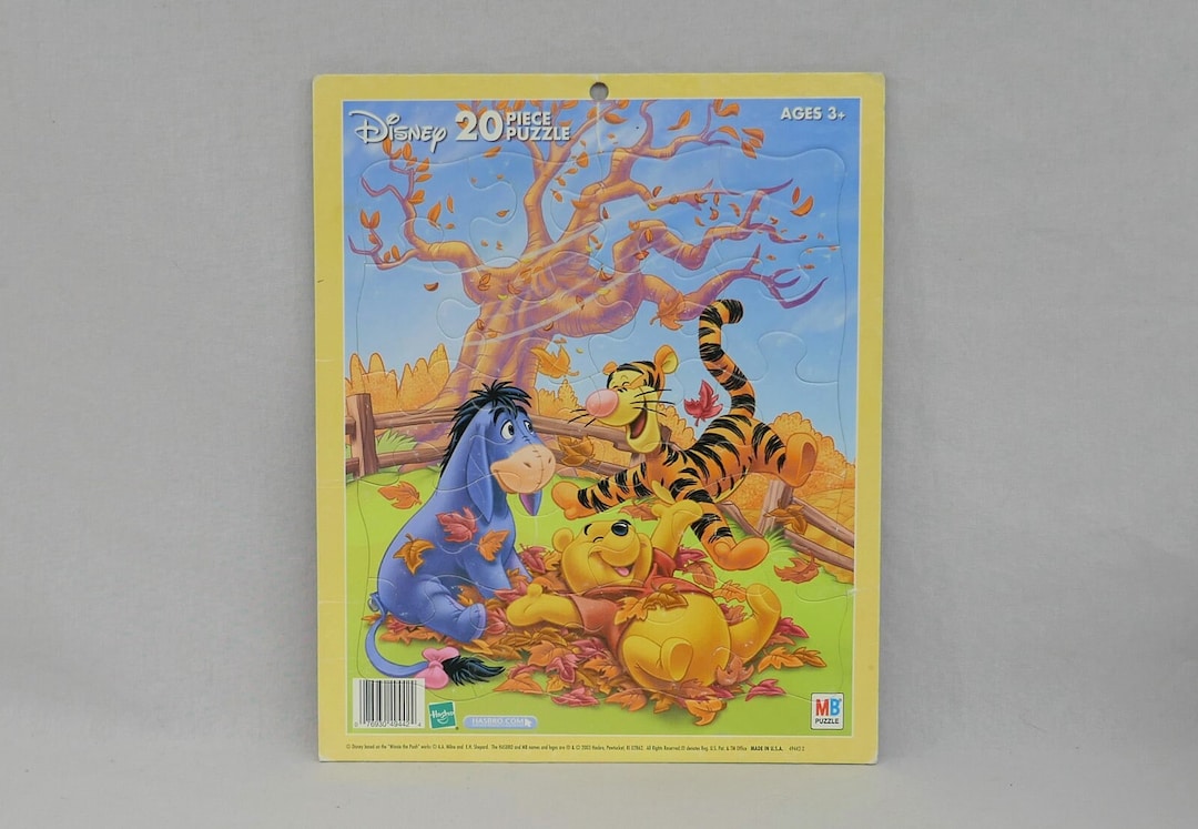 Disney Winnie-the-pooh Puzzle - Tigger Eeyore Autumn - Hasbro Milton ...
