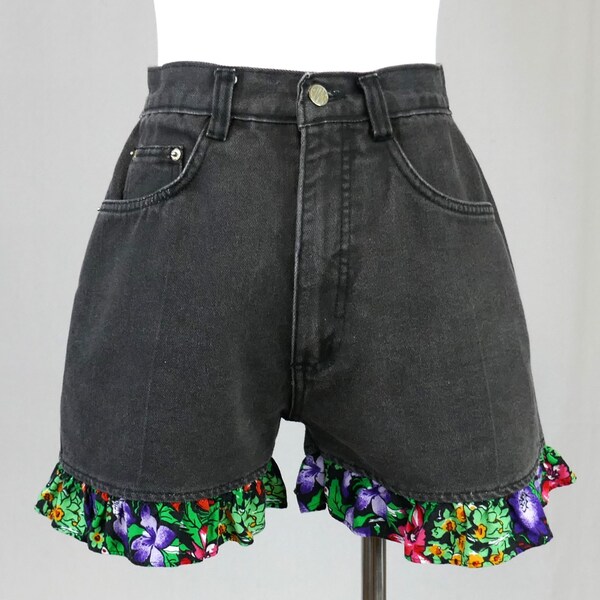 Ruffle Denim Shorts - Etsy