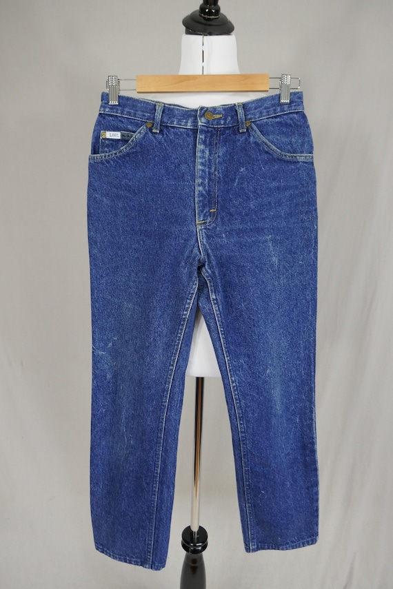 80s Lee Jeans - 27" waist - Straight Leg - Vintage 19… - Gem