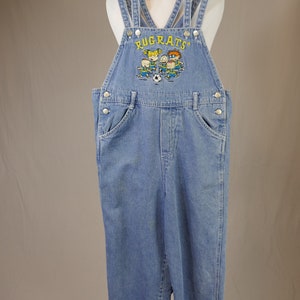 90s Girls' Rugrats Jean Bib Overalls - Cotton Denim - 30" Waist, 24 ...