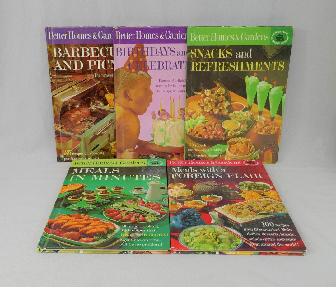 1963 Lot of 5 Better Homes and Gardens Creative Cooking Library ...